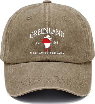 Generic Greenland Hat Make America Go Away Casquette de baseball unisexe, Khika., taille unique-M