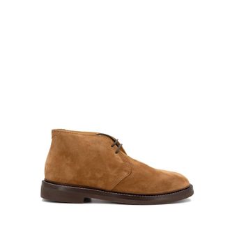 Brunello Cucinelli Homme, Chaussures, Brun, Taille: 41 EU Bottines Chukka en Daim