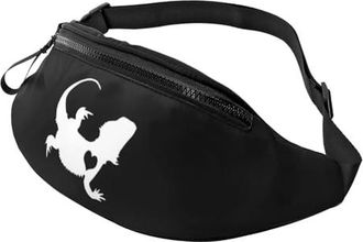 Generic Dragon Barbu Sacs Banane L&eacute;ger Sac Banane Unisexe Poche Poitrine Pour Sports Travail Randonn&eacute;e 14X35Cm