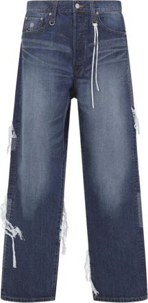 MASTERMIND WORLD Homme, Jeans, Bleu, Taille: M Patchwork Jeans