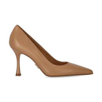 Sergio Levantesi Beige Leder Pumps mit Spitzer Kappe - - Shoes - Damen - Beige - 39 EU