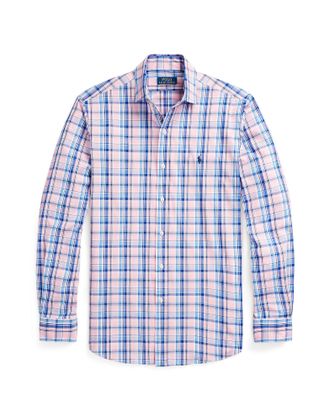 Ralph Lauren CUSTOM FIT GINGHAM STRETCH POPLIN SHIRT