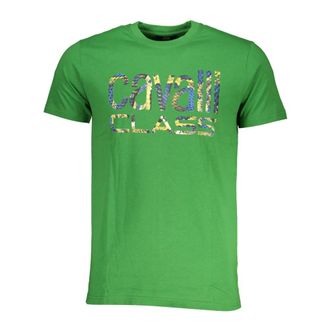 Cavalli Homme, Tops, Vert, Taille: XL T-Shirt Manches Courtes