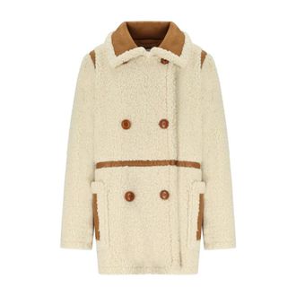 Stand Studio Stand Studio, Femme, Vestes, Beige, Taille: 40 FR Veste Chloe Écrue à Double Boutonnage