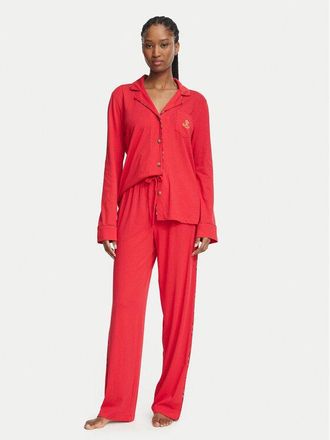 Lauren Ralph Lauren Pyjama ILN92561F Rot Regular Fit