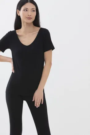 Mey V-Shirt Mey Damen Shirt Serie Superfine Organic Uni (1-tlg)