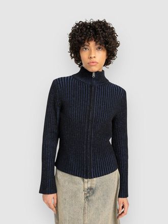 Element 2Tone Rib Zip Strickjacke eclipse navy