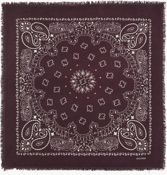 Kujten Grand bandana cachemire imprim&eacute; - Grand Bandana Hachiko