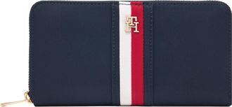Tommy Hilfiger Geldb&ouml;rse Tommy Hilfiger Th Icon Lrg Za Nylon Corp AW0AW19165 Dunkelblau