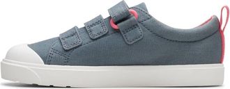 Clarks M&auml;dchen City Vibe Sneaker, Blau Floral Txt, 25 1/2 EU