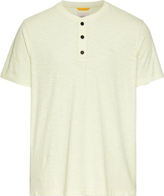 Camel Active Herren Kurzarm Henley aus Organic Cotton Grün, menswear-3XL