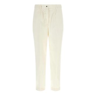 Kiton Tapered Corduroy Hosen - - Trousers - Damen - Wei&szlig; - XS