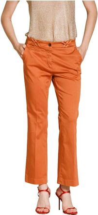 Mason's Femme, Pantalons, Rouge, Taille: 40 FR New York Trumpet Chino Pants