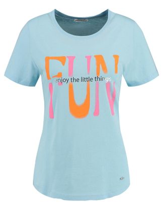Key Largo Damen Fun Round T-Shirt, Light Blue (1216), XS EU