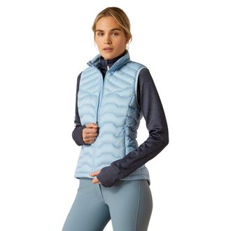 Ariat Womens Ideal Down Gilet in Cerulean, Size X-Small, by Ariat