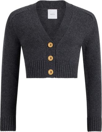 Patou Femme, Pulls, Gris, Taille: 40 FR Cardigan Col V