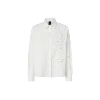 Pinko Pinko, Femme, Blouses et Chemises, Blanc, Taille: 40 FR Centoundici Shirt