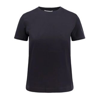 Max Mara Femme, Tops, Noir, Taille: 42 FR T-shirt noir avec broderie frontale