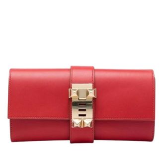 Herm&egrave;s Pre-owned Medor Clutch - - Pre-owned - Damen - Rot - ONE SIZE