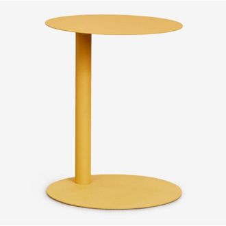 Sklum Sklum - Table dappoint ronde Ø40 cm en acier inoxydable Yannik Jaune Curry