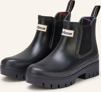 Barbour Gummistiefel Halton schwarz