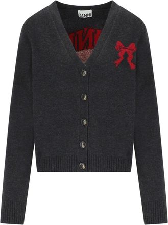 Ganni CARDIGAN GRIS GANNI