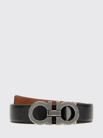 Ferragamo Ceinture r&eacute;versible en cuir avec boucle Gancini