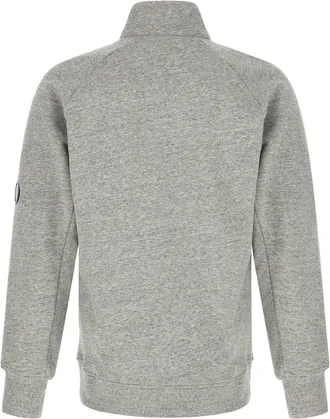 C.P. Company Diagonal Raised Fleece Sweatshirt - Gray