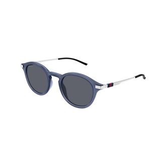 Gucci Runde Sonnenbrille - - Accessories - unisex - Blau - 48 MM