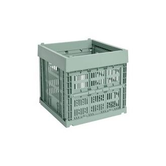 HAY Panier Colour Crate - Vert - Polypropylène recyclé - Designer Hay Studio