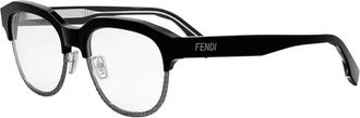 Fendi Quadratische Sonnenbrille aus Metall - - Accessories - unisex - Schwarzk - ONE SIZE