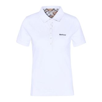 Barbour Femme, Tops, Blanc, Taille: 40 FR D&eacute;bardeur Coton &Eacute;lasthanne