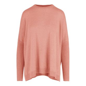 Bomboogie Femme, Pulls, Rose, Taille: 40 FR Pull Oversize &agrave; Manches Longues en Laine M&eacute;rinos