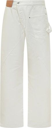 J.W.Anderson Homme, Jeans, Blanc, Taille: W34 Twisted Workwear Jeans