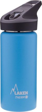 Laken Thermo Jannu Isolierte Edelstahl Kinder-Wasserflasche mit großer Öffnung, hellblau
