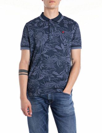 Replay Poloshirt mit All-Over-Print
