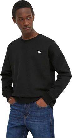 Diesel Herren, Sweatshirts & Hoodies, Schwarzk, SGr&ouml;&szlig;e