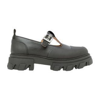 Ganni Mary-Jane-Schuhe mit Profilsohle - - Shoes - Damen - Schwarzk - 40 EU