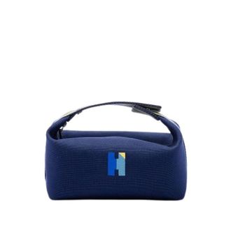Herm&egrave;s Pre-owned Bride-A-Brac Canvas Pouch - - Pre-owned - Damen - Blau - ONE SIZE