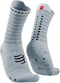 Compressport Chaussettes unisexes pour adulte, Blanc/alliage, 45-48