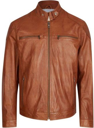 Bugatti Lederjacke BUFILIPPO (1-St) mit Rei&szlig;verschlusstaschen