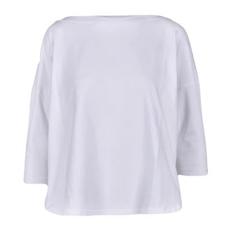 Wild Cashmere Soft Cashmere Blend T-Shirt - - Blouses & Shirts - Damen - Wei&szlig; - M
