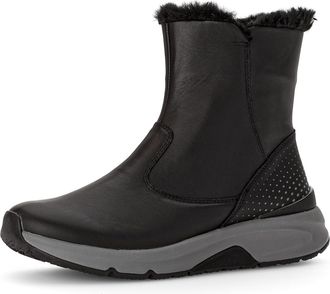 Gabor Damen Plateaustiefeletten, Frauen Stiefeletten,Warmfutter,plateauabsatz,warm,gefüttert,Winter,Boots,Stiefel,schwarz (Webl.),40.5 EU / 7 UK
