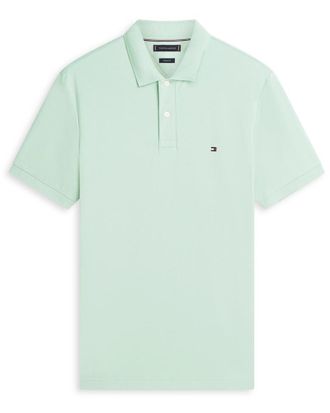 Tommy Hilfiger Glattes Jersey-Poloshirt mit kleiner Logo-Stickerei in