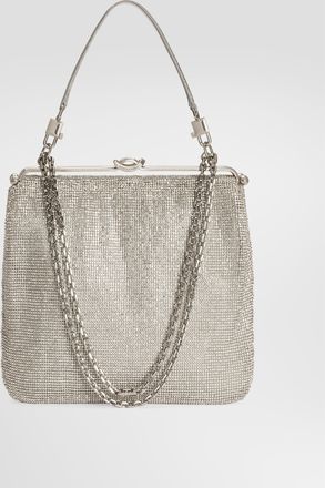 Dolce & Gabbana Schulter- Und Umh&auml;ngetasche Dina Aus Kristall-mesh - Frau Collection Azurblau Onesize