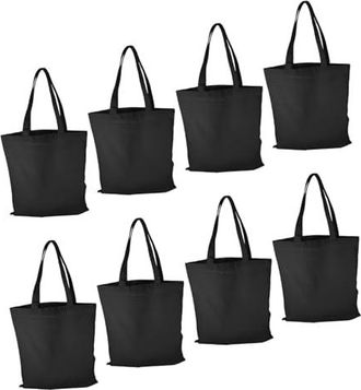 Garneck 8 Pi&egrave;ces Sac Tote Toile Vierges pour Peinture Sublimation et Transfert Thermique Sacs R&eacute;utilisables Lavables pour Courses et Projets DIY