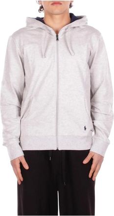 Polo Ralph Lauren Homme, Sweatshirts et sweats &agrave; capuche, Gris, Taille: XS Sweat &agrave; capuche zipp&eacute;