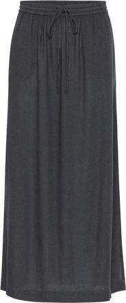 Kaffe Femme, Jupes, Gris, Taille: 48 FR Jupe Noire avec Taille Élastique