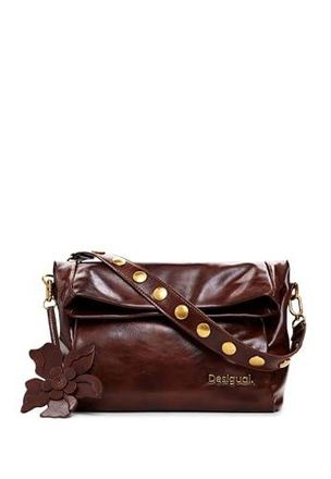 Desigual Reprise Choco Valenti, Accessoires PU Across Body Bag Femme, Marron
