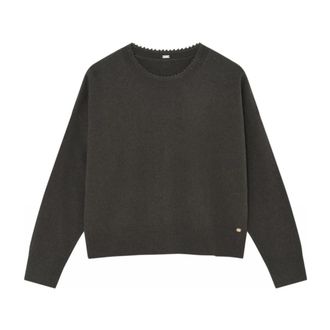 Gustav Rundhals-Strickware - - Knitwear - Damen - Gr&uuml;n - M